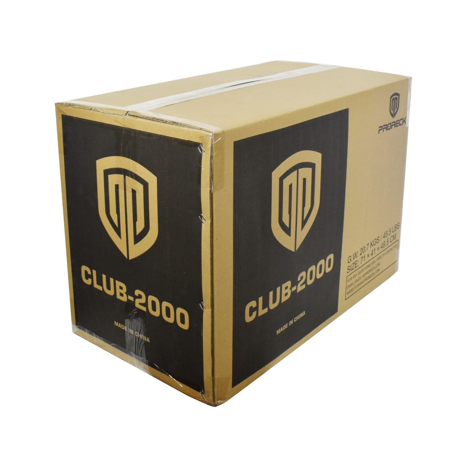 PRORECK Powered PA Loud Speaker System Combo Set 10-inch 1000W Speaker ...