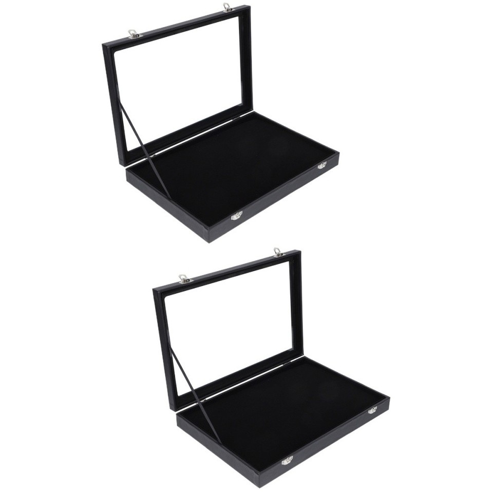 2 Count Brooch Display Case Pin Badge Box for Brooches Medal | eBay