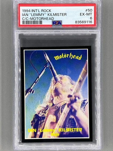 1994 Ultra Figus #50 Ian Lemmy Kilmister Intl Rock Cards Motorhead PSA ...