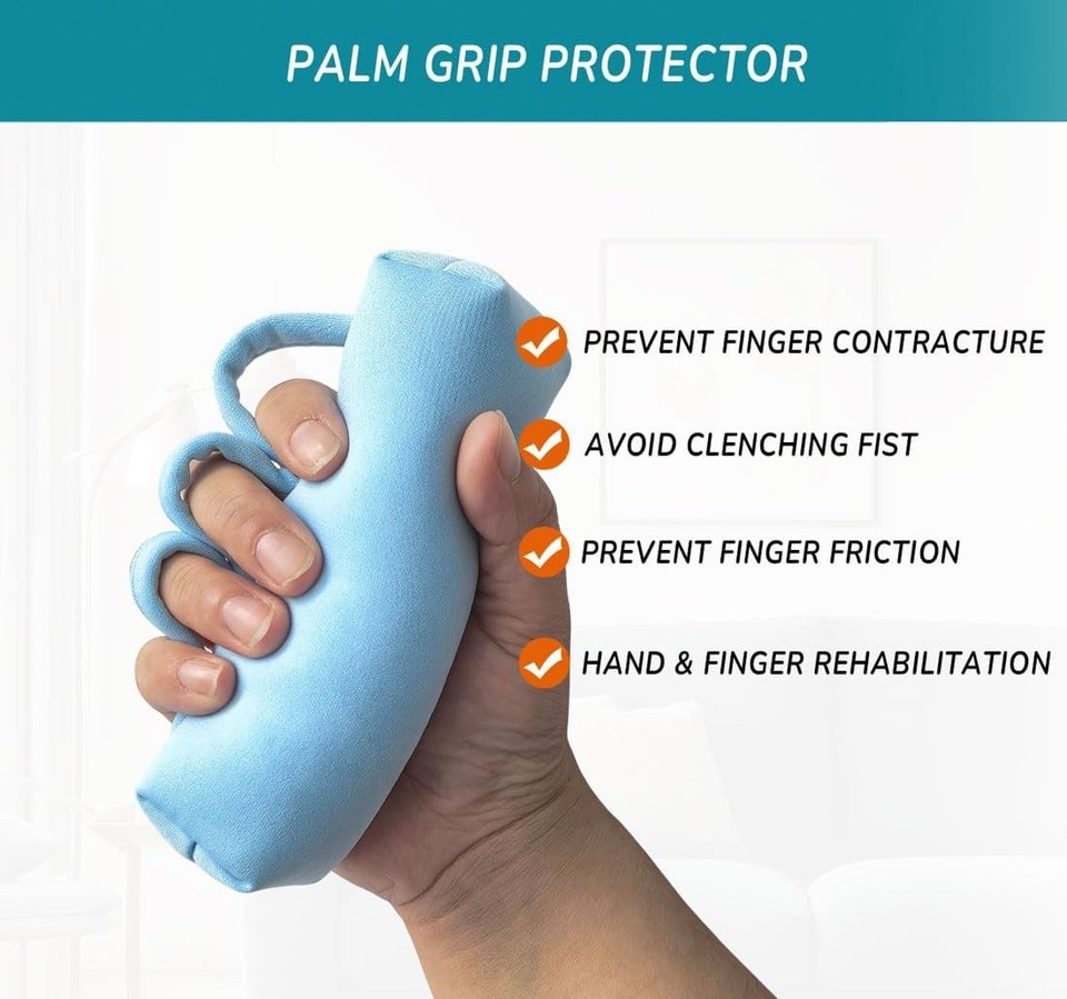 Palm Protector for Hand Contracture with Separators, Palm Grip Cushions ...