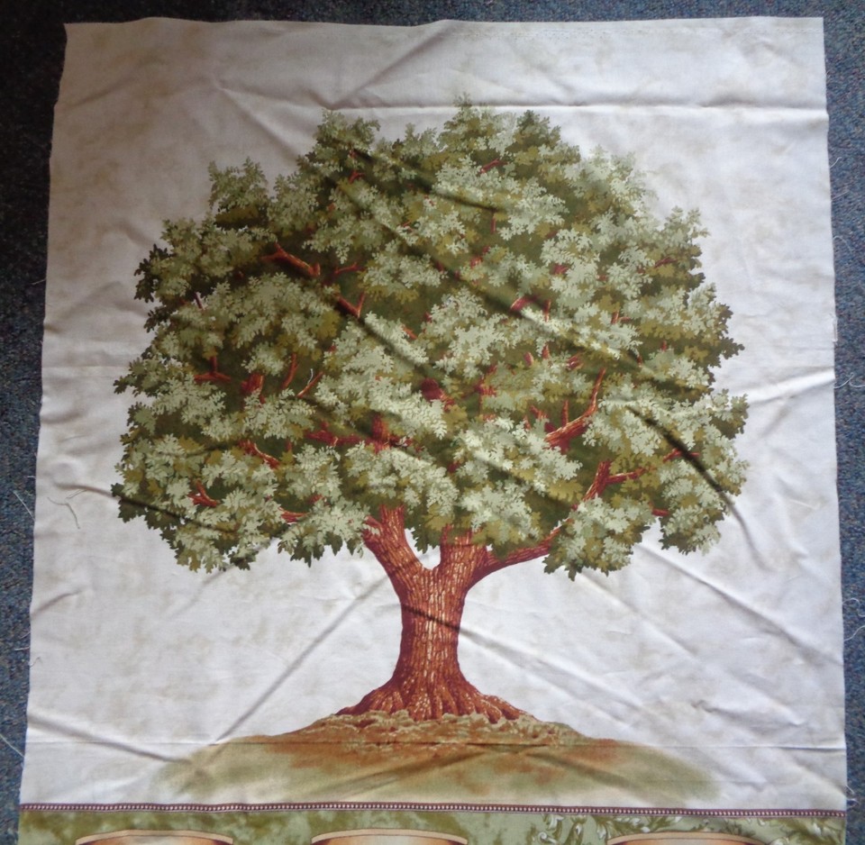 BARNARTEX FAMILY TREE FABRIC PANEL WALL QUILT LINDQUEST ANCESTRY | eBay