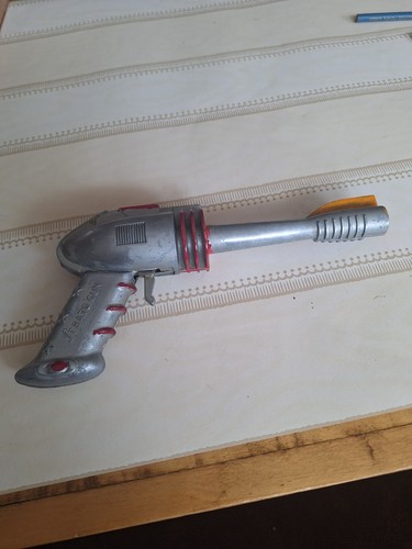 Strato Gun Toy Chrome Colored Cap Space Gun 1950s Futuristic Company | eBay
