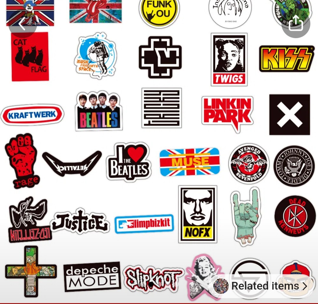 Stickers Logo Sticker Band Logos Stickers