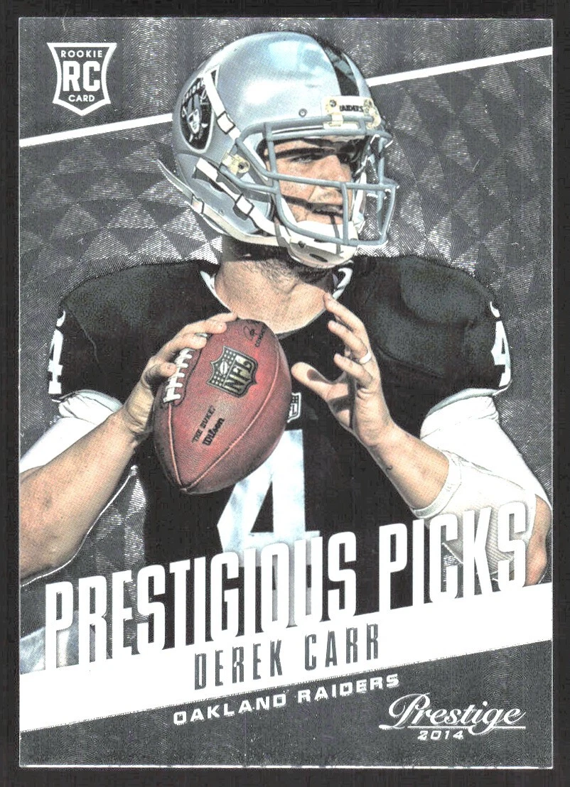 2014 Derek Carr Panini Elite ROOKIE 602/999 RC #131 Oakland