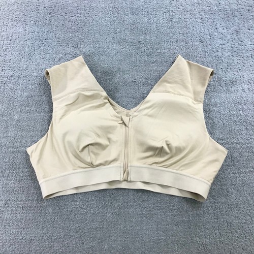 Tommie Copper Shoulder Support Bra With Zipper 3XL XXXL Beige Casual ...