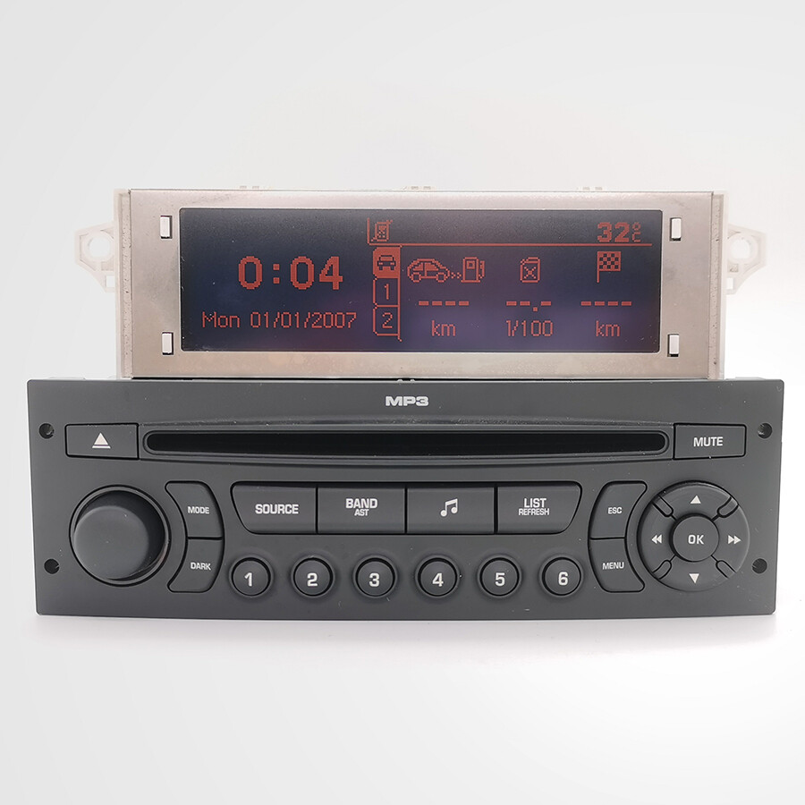 RD4 Upgrade RD45 Car Radio Player Screen USB AUX Microphone for Peugeot ...