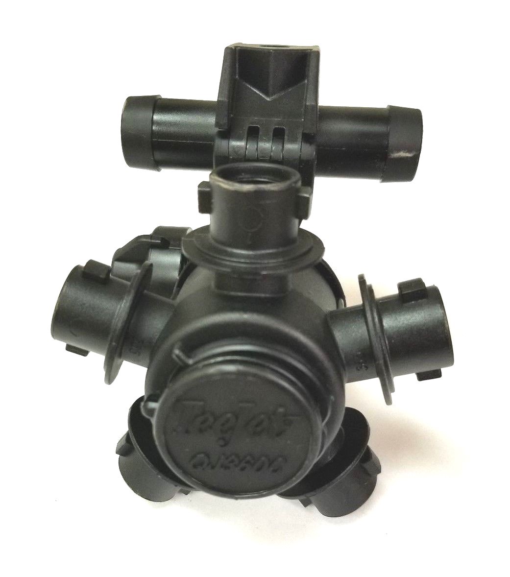 QJ365C-750-2-NYB TeeJet 3/4" Double Hose Shanks 5 Outlet Nozzle Body | eBay