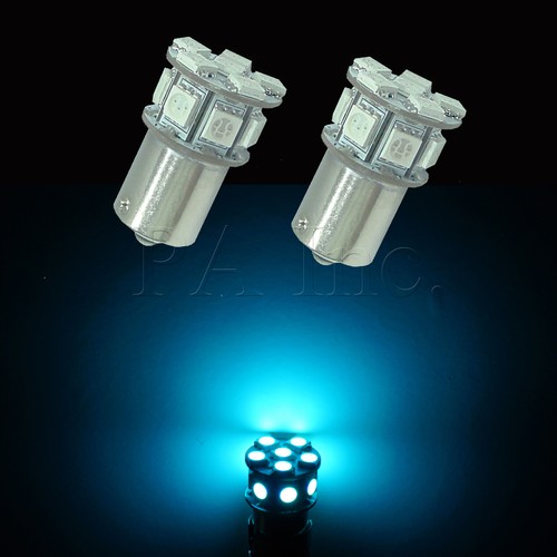 4Pcs Ice Blue 1157 P21/5W 13 5050SMD LED 7528 2057 2357 Brake Light ...