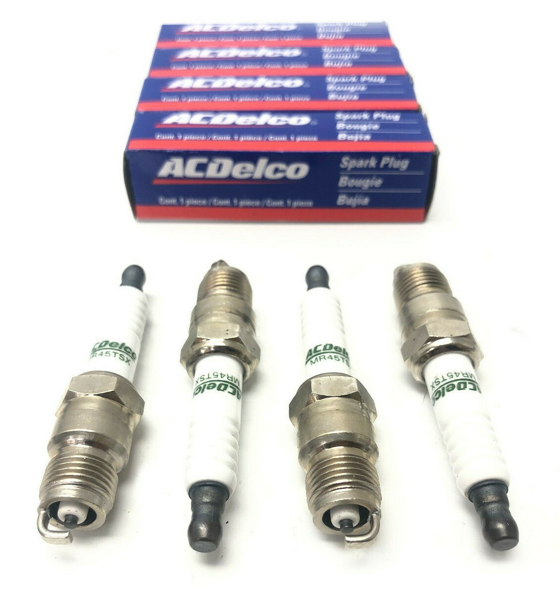 Spark Plug ACDelco R45TSX Set Of 4 Cadillac Chevrolet Buick Oldsmobille ...