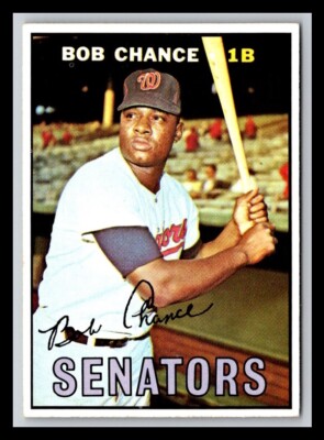 1967 Topps #349 Bob Chance EX or Better | eBay