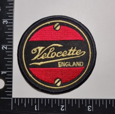 Velocette Motorcycle Patch, iron sew on, Embroidered badge bikers ...