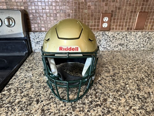 Riddell Speed FLEX Football Helmet Vegas Gold w/ Facemask Adult Large ...