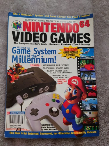 EGM PLAYER'S GUIDE TO NINTENDO 64 VIDEO GAMES 1996 - VIntage magazine ...