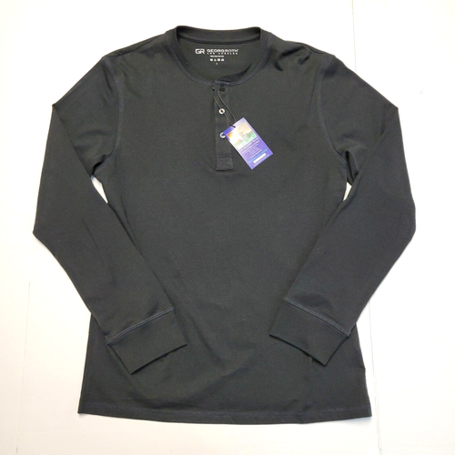 $135 New GEORG ROTH Henley Indestructible Pima Tee L/S Shirt Men's ...