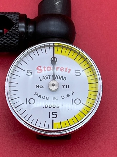 Starrett 711HSZ Last Word Dial Test Indicator, 0-15-0 Dial Face .030 ...