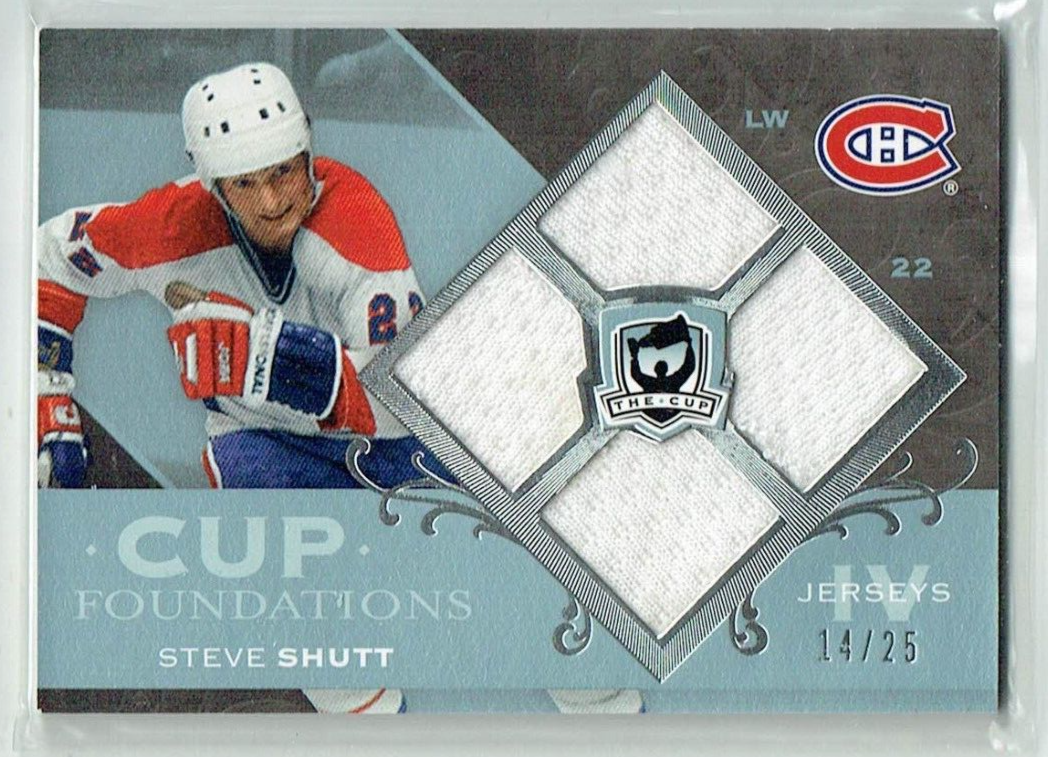 07-08 UD Upper Deck The Cup Foundations Steve Shutt /25 Quad Jerseys ...