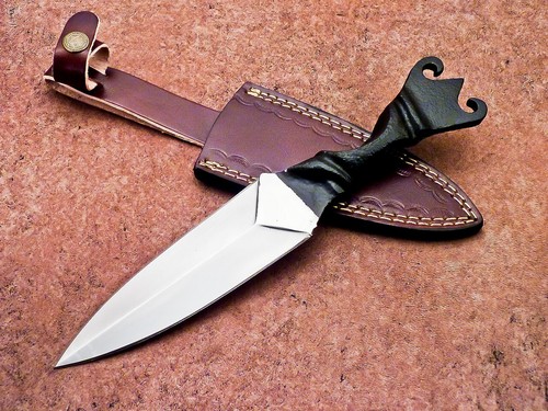 Rare Dagger Boot FIX BLADE Knife CUSTOM HANDMADE FORGED D2 Steel KNIFE ...