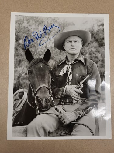 Don "Red" Barry An American Film Actor Hand Signed 8" x 10" Black ...