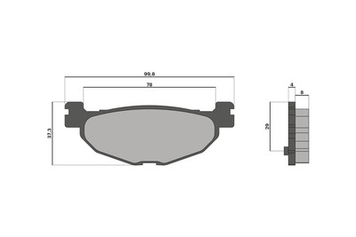 MALOSSI REAR BRAKE PADS POUR T MAX 500 IE 4T LC 2008-2011 | eBay