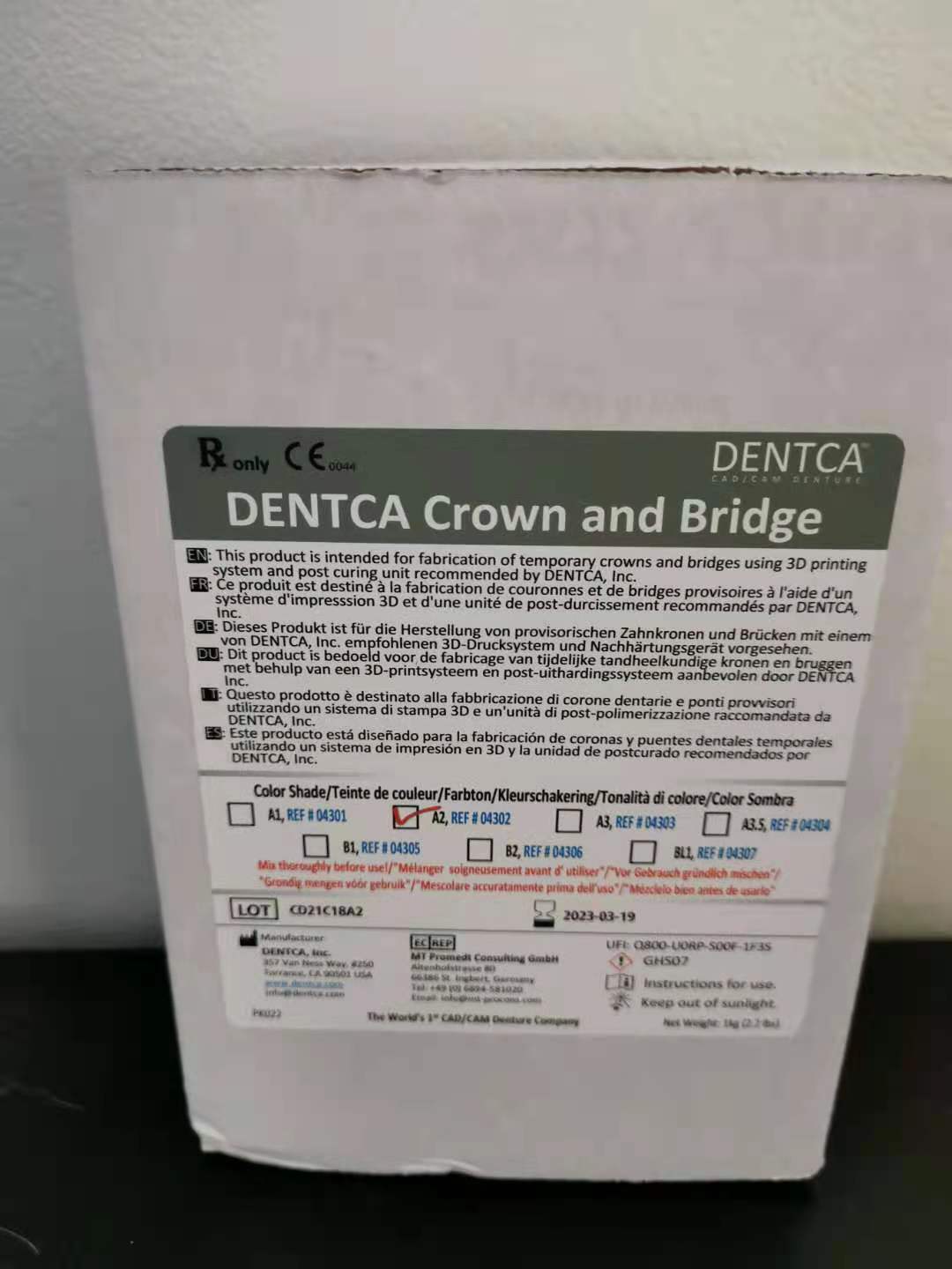 DentCA DENTCA Denture Base II & DENTCA Crown and Bridge resin for 3d ...