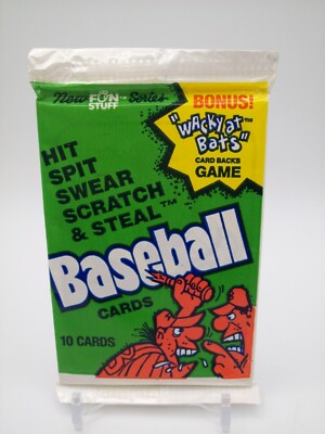 1991 Fun Stuff, Hit Spit Swear Scratch & Steal Baseball Cards 1 Sealed ...