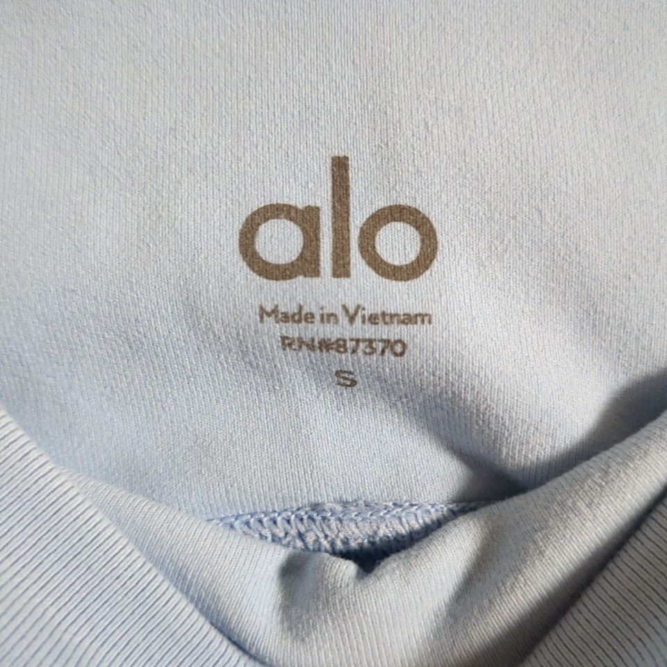 Alo Seashell Blue High Waist Airlift Leggings Yoga Pants Sz S RN #87370 ...