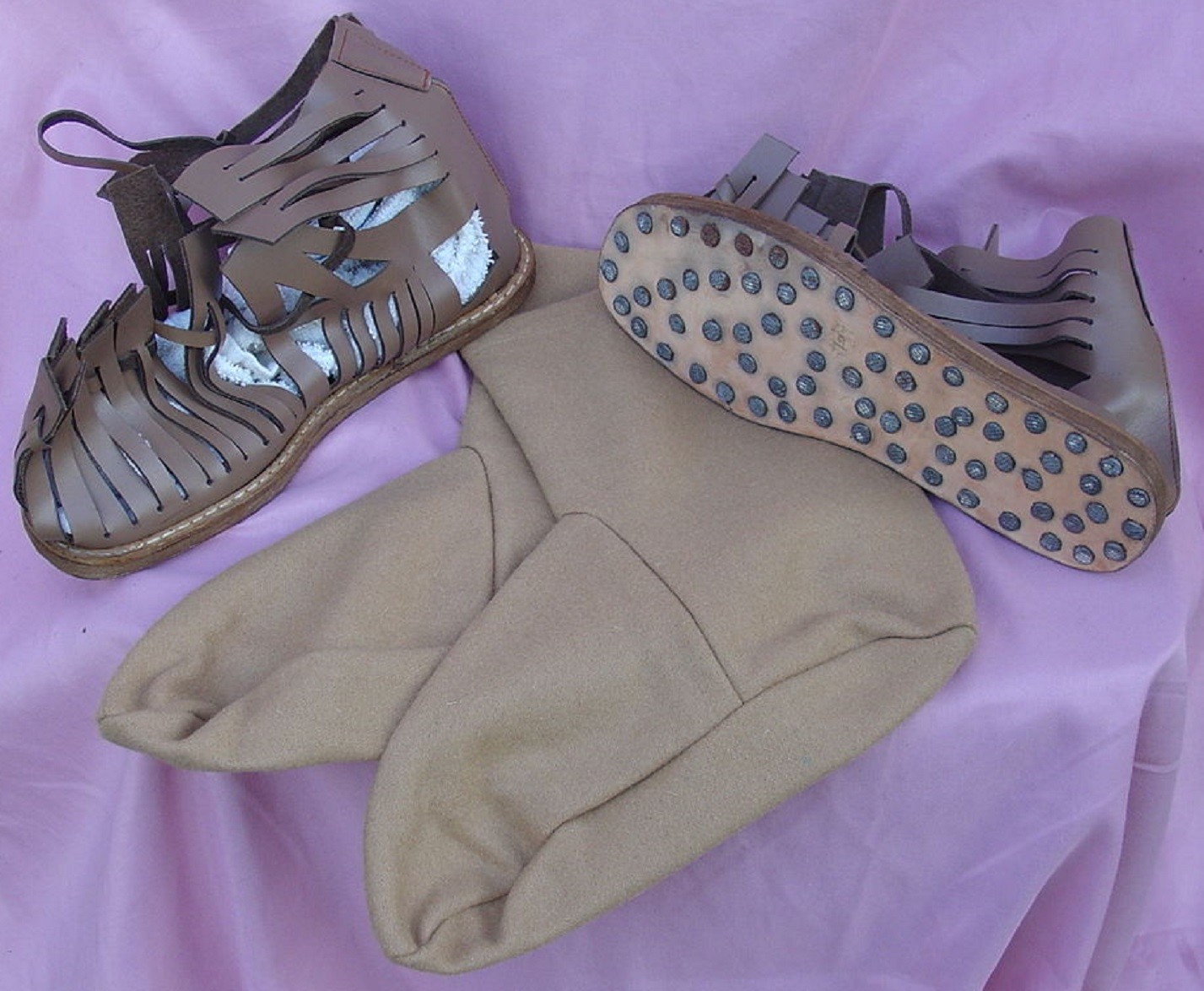 Custom made Roman socks design from Roman Fort Vendolanda and Caliga ...