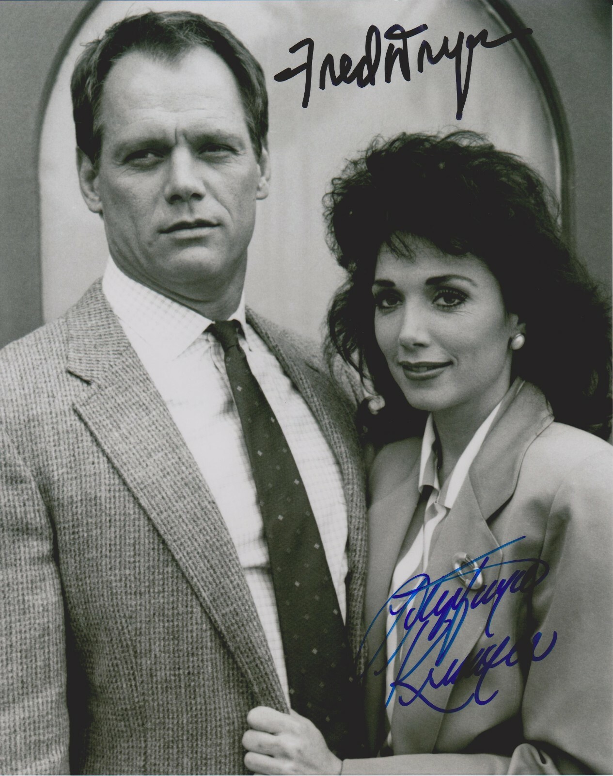 Fred Dryer & Stepfanie Kramer Hunter Original Autographed 8X10 Photo #3 ...