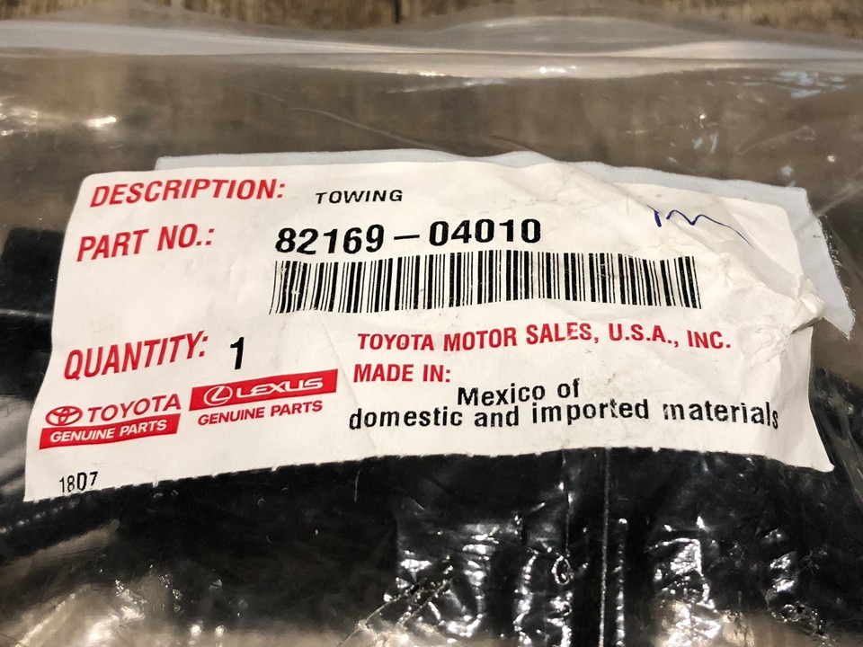 2005-2015 Toyota Tacoma 7 Pin Tow Harness Connector Factory | 82169 ...