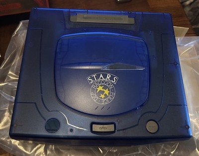 Sega Saturn Transparent Blue Resident Evil STARS replacement shell ...