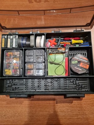 Fox Large Double Sided Tackle Box Full with Korda Fox ESP Tackle Carp ...