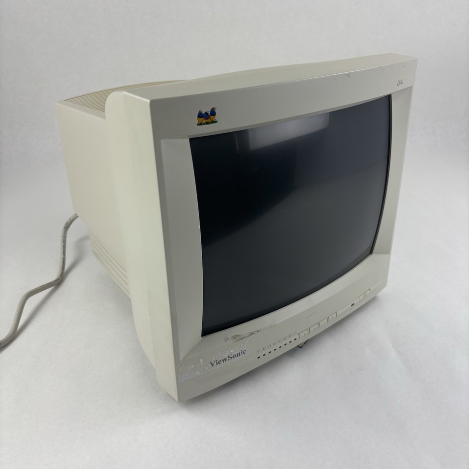 ViewSonic E641 14" VGA Color CRT Computer Monitor Dim No Stand Retro ...