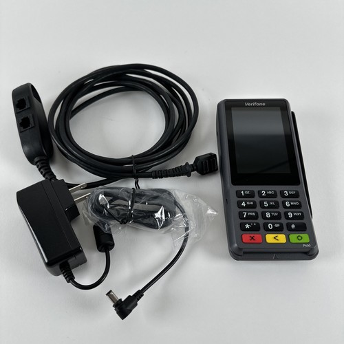 Verifone P400 Plus Stripe Credit Card Terminal with cords M435-003-04 ...