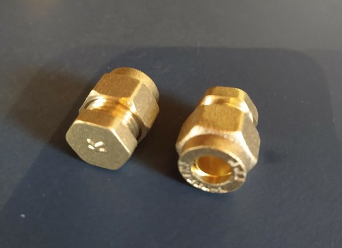 8mm SINGLE microbore compression stop end brass 1 ONE | eBay