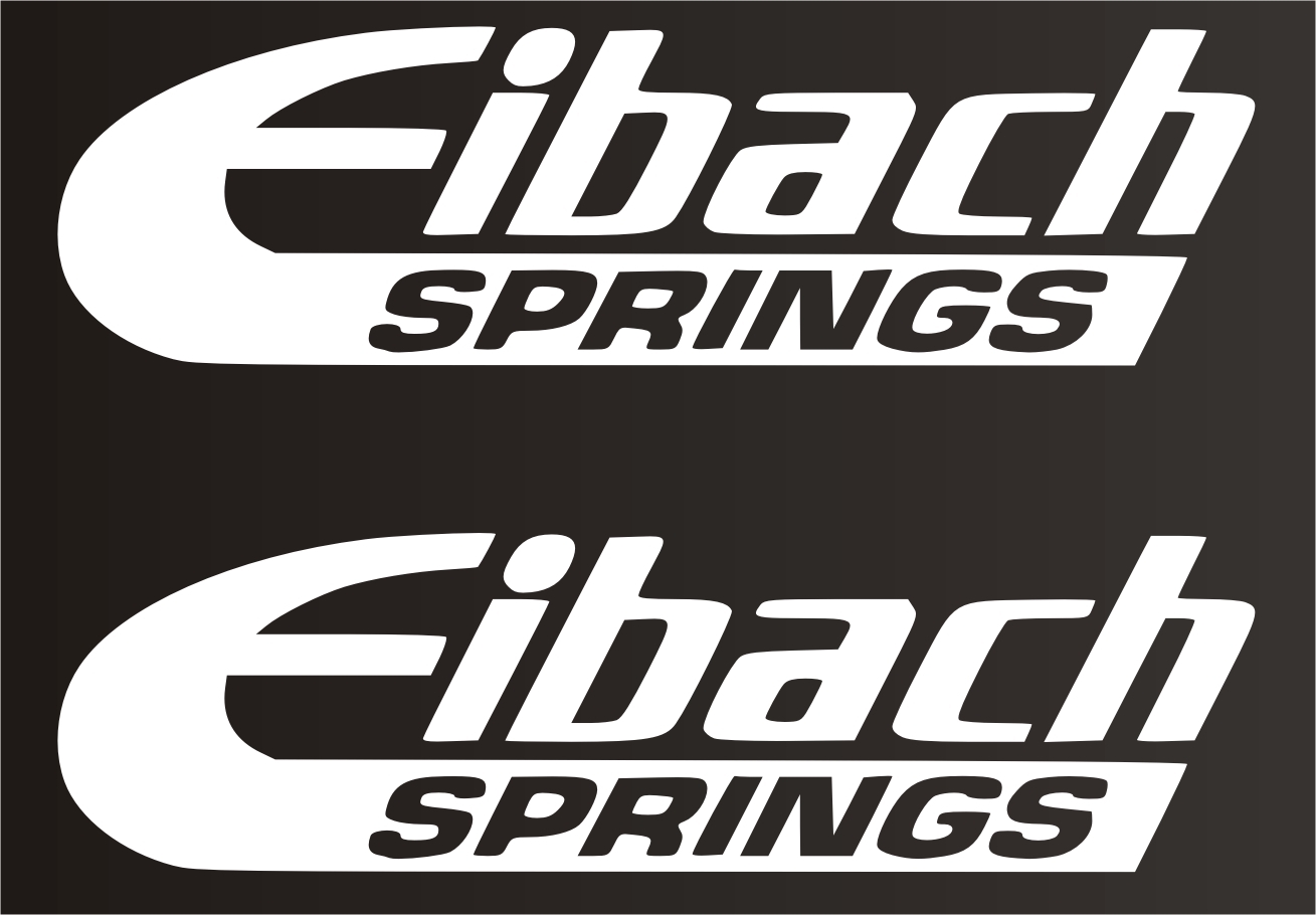 2 X PEGATINAS STICKER VINILO - Eibach Springs - AUTOCOLLANT Vinyl ...
