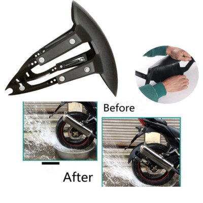 Universal Motorcycle Rear Wheel Cover Fender Splash Guard Mudguard ...