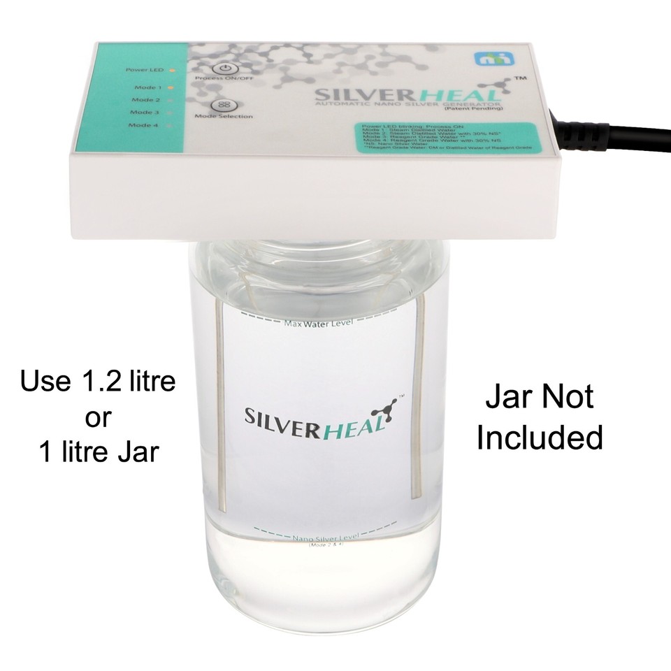 SILVERHEAL Colloidal Silver Generator I Fully Automatic I 2.3 mm silver ...