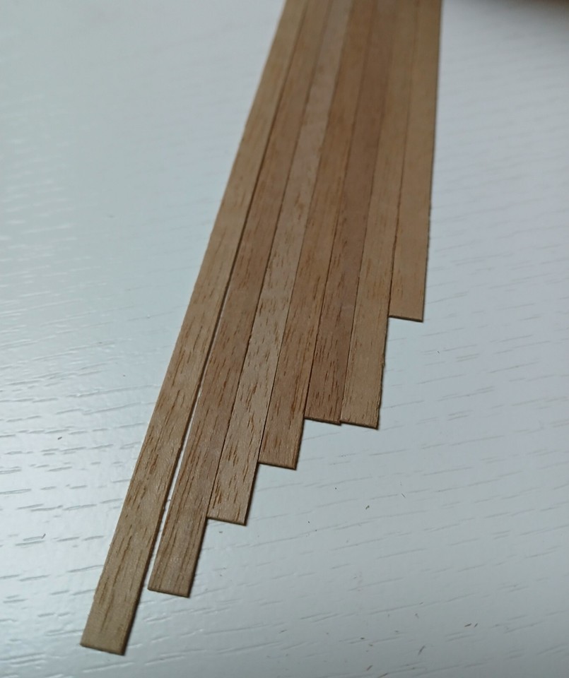 WOODEN MODEL SHIP DECKING/HULL PLANKING, SHEATHING STRIPS (6MM/3.5MM ...