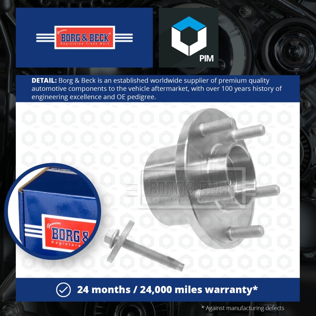 Wheel Bearing Kit Fits Ford MONDEO Mk4 1.8d Front 07 to 15 B&b 1377206 ...