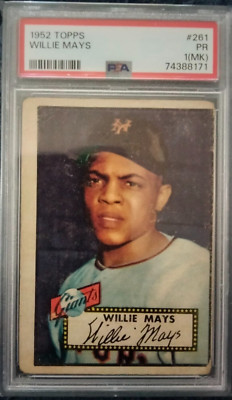 1952 TOPPS WILLIE MAYS #261 PSA 1 (MK) | eBay