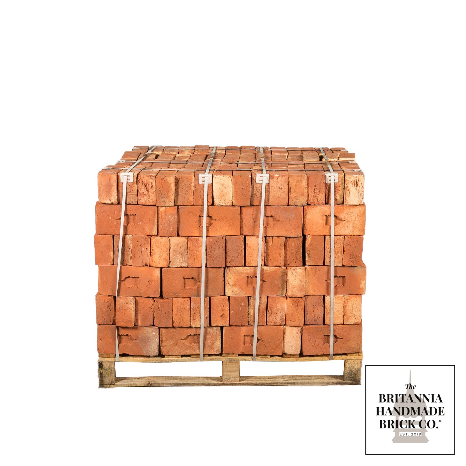 Handmade Red Bricks Imperial 2 5/8" Facing Brick, Pack of 336 Wall ...