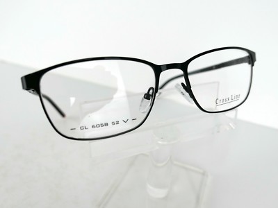 Cross Line CL 6058 (C3) Black 52 x 18 140 mm BUDGET Eyeglass Frames | eBay