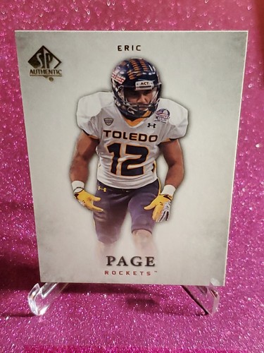 2012 Upper Deck SP Authentic #91 Eric Page Rookie Toledo Denver Broncos ...