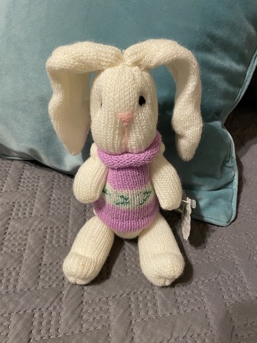 Jointed Baby Rabbit Knit Plush Bunny in Pastel Sweater Sweater Fully ...