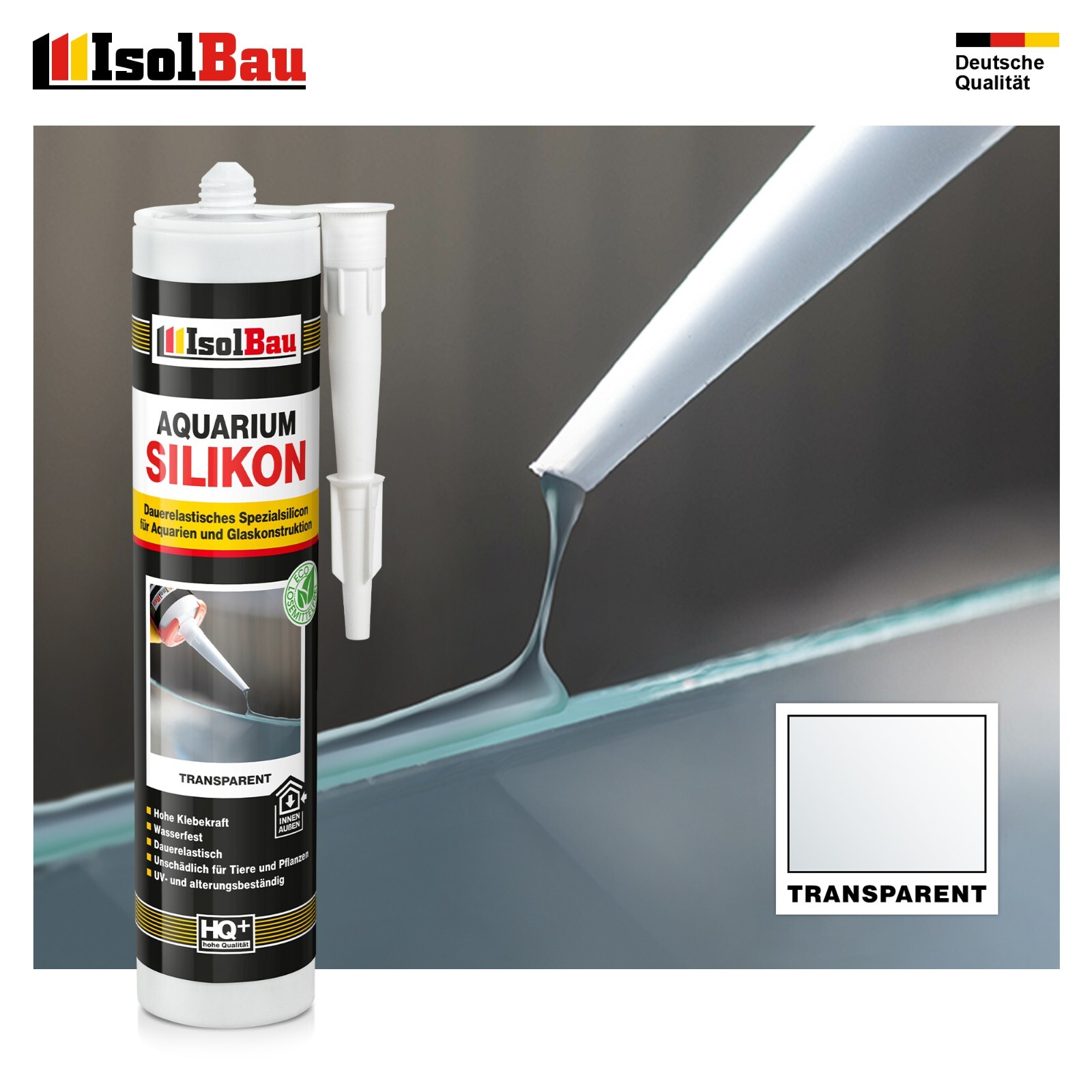 Aquarium Silikon Transparent 300ml Glassilikon Aquarium Kleber Terrarium Glass 4061608056635 | eBay
