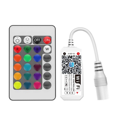 Smart WiFi LED RGB Light Strip 12V Music Controller For Alexa Google ...