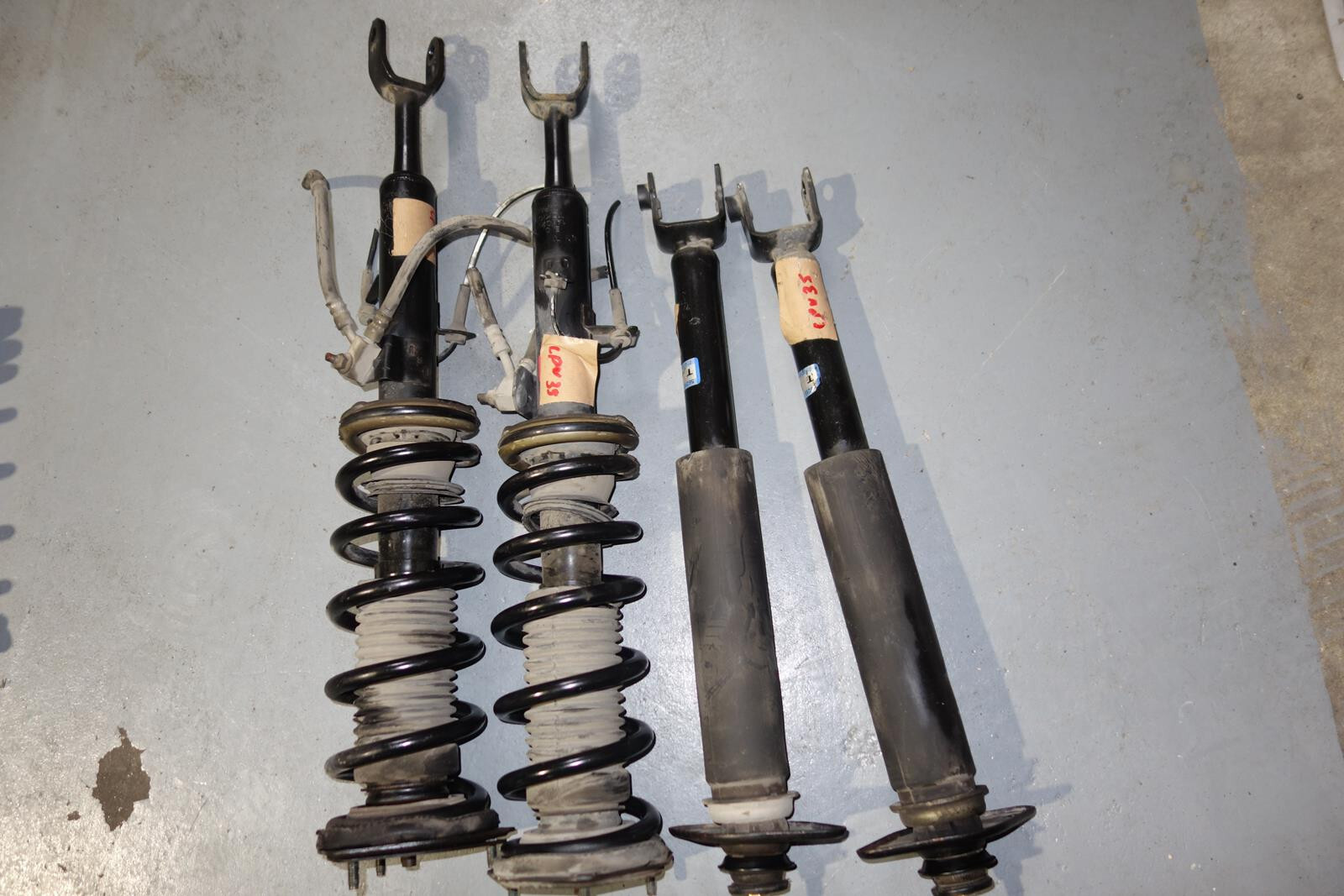 JDM Nissan 350z Z33 G35 Coupe Front Rear Shocks Coil Springs Struts ...