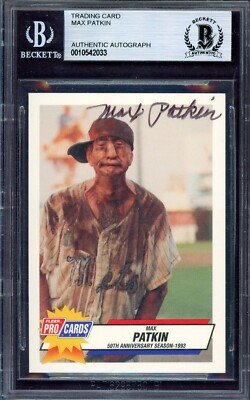 MAX PATKIN ~ 1993 Fleer Pro Cards Clown Prince ~ Certified BAS JSA ...