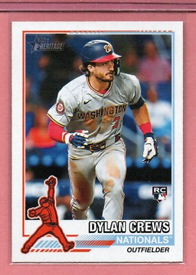 Dylan Crew, Washington Nationals, 2025 Topps Heritage, 1976 Redefined ...