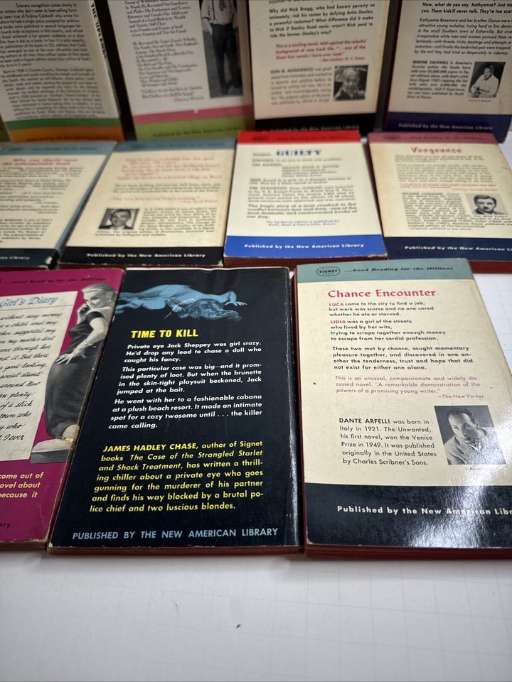 Lot of 14 Signet Books Publications 1st edition paperbacks, Forties And ...